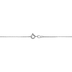 Kooljewelry Sterling Silver Venetian Box Chain Necklace (0.9 mm, 24 inch)
