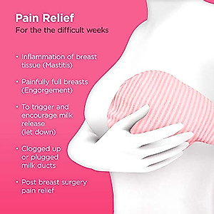 Magic Gel Luxury Breast Therapy Pack | The Breastfeeding Essentials for Nursing Mothers | Includes 2X Breast Ice Packs (Hot or Cold) for Breastfeeding or Breast Augmentation Post Surgery Pain Relief