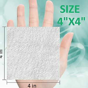 Dr. Med Calcium Alginate Wound Dressing 4"x4", 10 Individual Pack High Absorption Dressing Gauze, Non-Stick Pads, Soft and Comfortable Patch for Wound Care, Faster Healing