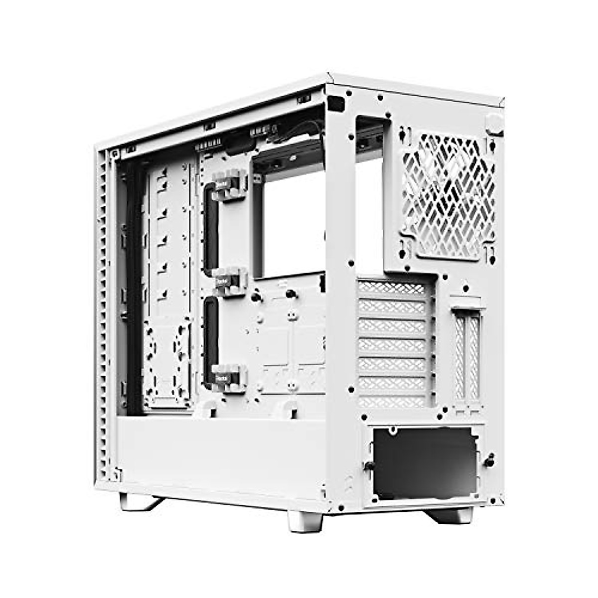 Fractal Design Define 7 White Brushed Aluminum/Steel E-ATX Silent Modular Tempered Glass Window Mid Tower Computer Case