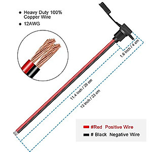 SAE Connector, ELECTOP Solar Weatherproof SAE Socket Sidewall Port, SAE Cable Quick Connect Panel Mount Universal Flush-Mountable Connector for Solar Generator Battery Charger with 8 Screws(2 Pack)