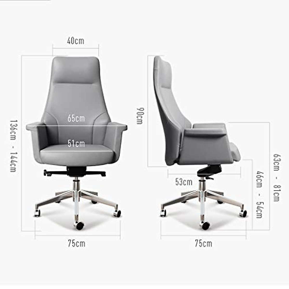 MayNuo Office Chair Gaming Chair Computer Chair Ergonomic Office Chair High-Back Tilt Desk Chair Swivel Executive Office Chair Heavy Duty Computer Chair, Adjustable Backrest/#1