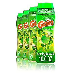 Gain Fireworks Scent Booster Beads for Washer, Original, 10 oz, 4 Count