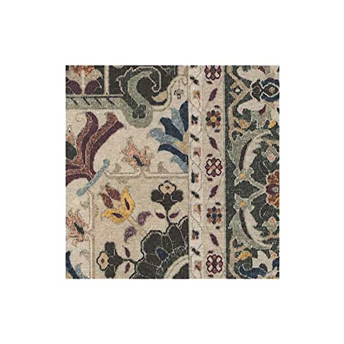 RUGGABLE Hendesi Heriz Washable Rug - Perfect Vintage Area Rug for Living Room Bedroom Kitchen - Pet & Child Friendly - Stain & Water Resistant - Sage 3'x5' (Standard Pad)