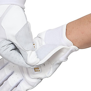 Marucci 2021 PITTARDS Reserve Adult Batting Gloves, White, Adult Small