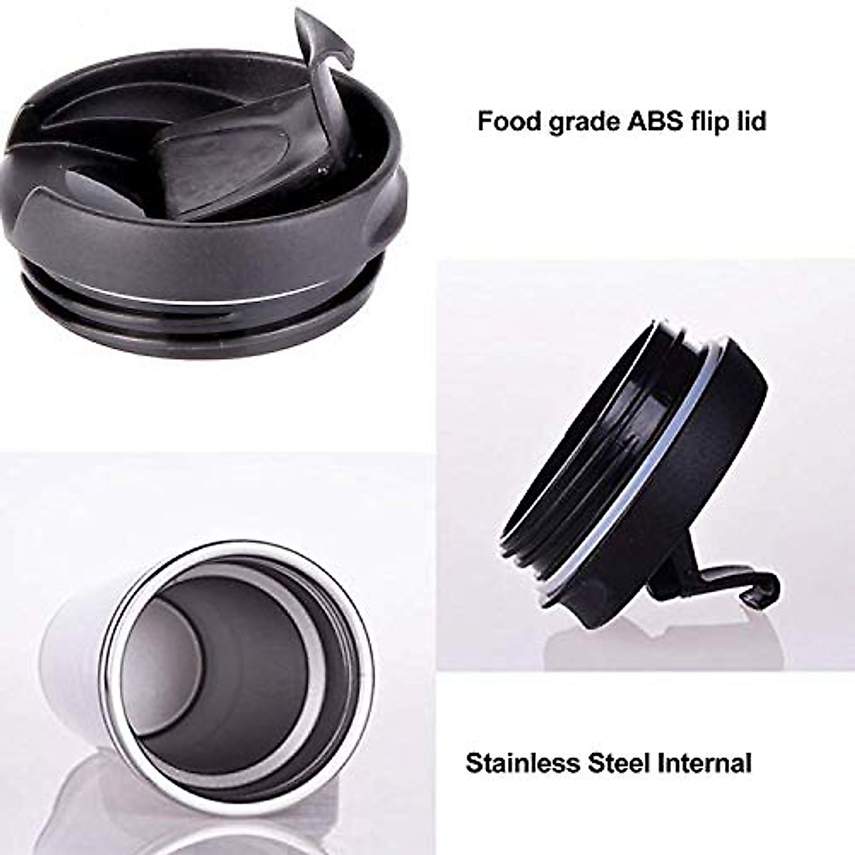 Waldeal LGBT Pride Travel Coffee Mug with Flip Lid, Lesbian Gay Love Rainbow Heart Stainless Steel Valentine's Day Cup Water Bottle 15 OZ, Birthday Anniversary Mug for Girlfriend Boyfriend