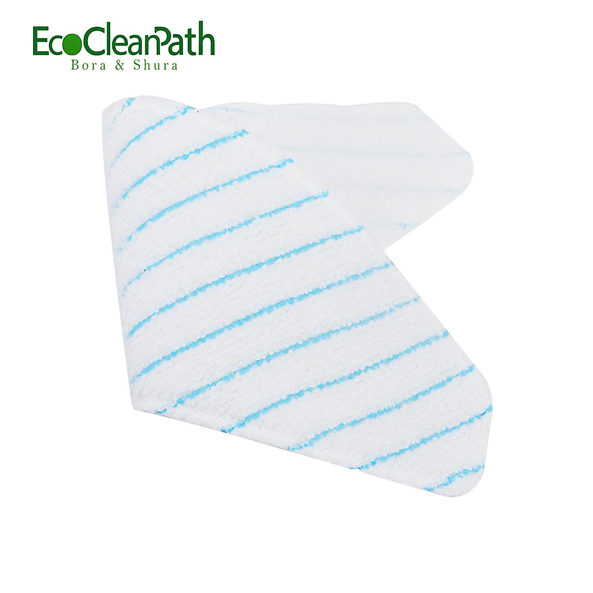 ecocleanpath 12pcs Disposable Mopping Pads for Compatible with T8/T8+/T8 AIVI, N8/N8 Pro/N8 Pro+, T9/T9+, Oscillating Mop, Microfiber, Washable, Blue Stripes