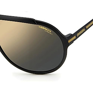 Carrera Unisex Sunglass Style Endurance65/N Pilot, Matte Black/Grey Gold Mirrored, 63mm, 10mm