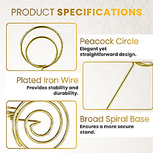 Generic 16 Pieces Table Card Holder 8 inches Table Number Holders Place Steel Card Holders for Photos, Food Signs, Memo Notes, Weddings, Restaurants, Birthdays