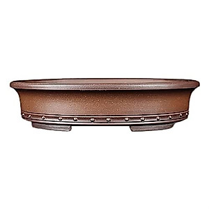 Outdoor Indoor Garden Plant Pots Large Oval Purple Sand Flower Pot Landscaping Decoration Bonsai Flower Pot Plum Pine Cypress Orchid Special Pot Plant Pot Container