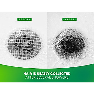 TubShroom Toss 26pk Disposable Drain Covers - Hair Catcher Mesh Sticker Strainers for Shower Bathtub and Bathroom Sink Drains to Prevent Clogged Drains, Half Year Supply