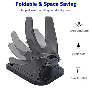 YurMemo Universal Scanner Holder,Foldable Barcode Scanner Holder,Bar-Code Reader Wall Mount for DS2208 DS2278 DS4308 LI4278 LS2208 1250g 1962 Most Barcode Scanners