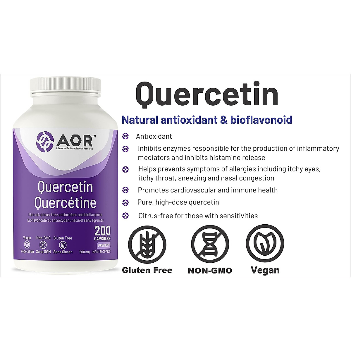AOR Quircetin, 200 CT