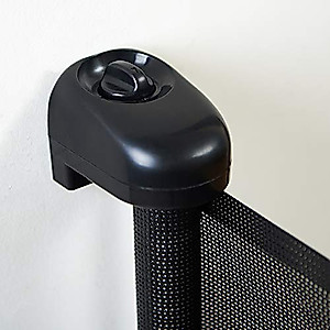 EasyBaby Retractable Baby Gate, 33" Tall, Extends up to 55'' Wide, Black/Child Safety Baby Gates, Pet Retractable Gates for Stairs, Doorways, Hallways, Indoor and Outdoor