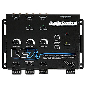 AudioControl LC7i 6 Channel Active Line Out Hi/Lo ConverterwithBass Processor DSP Bundle with Rockville Rock Everywhere Portable Bluetooth Speaker/Waterproof/Wireless Link