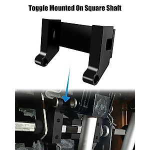 Metal Drive Toggle Bracket Fits for La-Z-Boy Lazyboy Power Recliners Aluminum Repair Parts Black with 2 Plastic Split Bushings