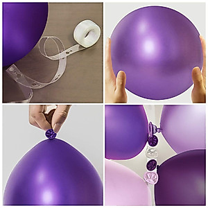 Nalwort Party Decorations Purple 136PC Balloon set