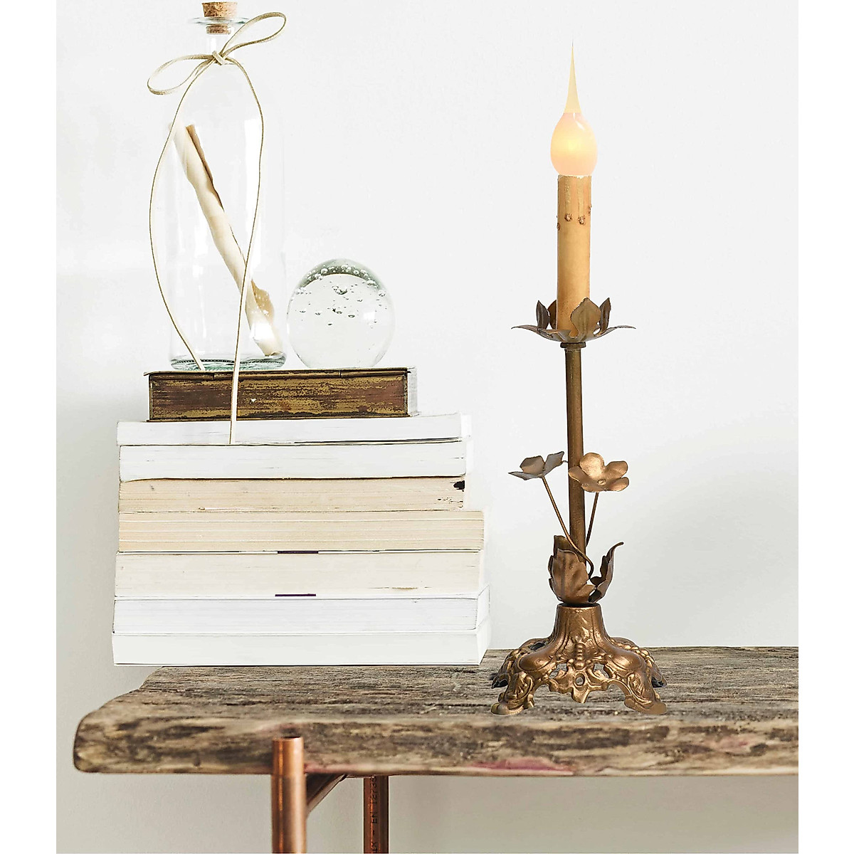 LightLady Studio, Silicone Dipped Candle Light Bulbs, 7 Watts, 12Pk, Silicone Light Bulbs for Candle Lamps, Window Candles, Candelabra, Handmade, Dipped, White, Candle Bulbs Silicone