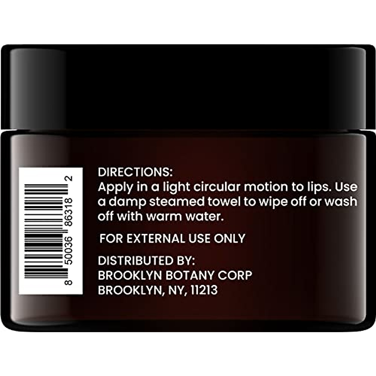 Brooklyn Botany Lip Scrub Exfoliator 1 oz – Lip Moisturizer for Dry Lips and Chapped Lips – Gentle Lip Exfoliator for Smooth and Brighter Lips – Coconut Flavor