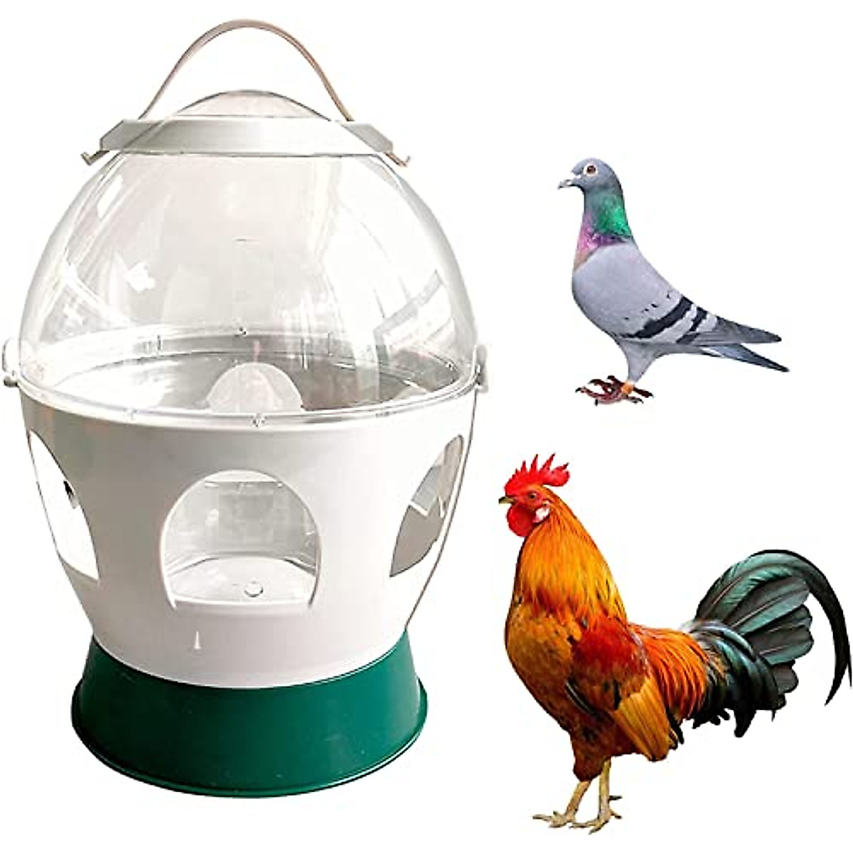 Bird Feeding Pigeons Feeder Water 2L Plastic Pet Drinker Dispenser Pot Container Birds - Automatic Feeders Water Dispenser