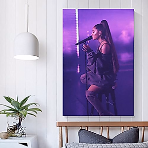 BIVEE Ariana Singer Grande Art Poster 08x12inch(20x30cm) Print Aesthetic Room Wall Decor for Family Bedroom Office Decorative Posters Gift Wall