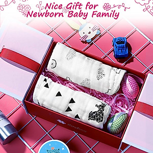 10 Pieces Muslin Bandana Drool Bibs Adjustable Bibs (Clouds Pattern)