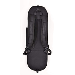 RolliePack Slim Carry Foldable Electric Skateboard Backpack Bag for Boosted Boards Mini S & X, V2, V2 Dual Plus, Plus, Stealth, Exway Flex, Evolve, Normal Skateboards, and Longboards