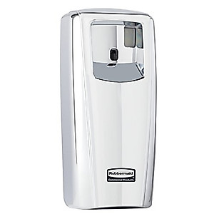 Rubbermaid Commercial 1793542 Standard Odor-Control Aerosol Dispenser, Dispenser with LCD Display, Chrome