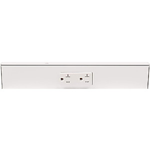 TR Series Angle Power Strip,12 inch, 1 Dual Receptacle, White