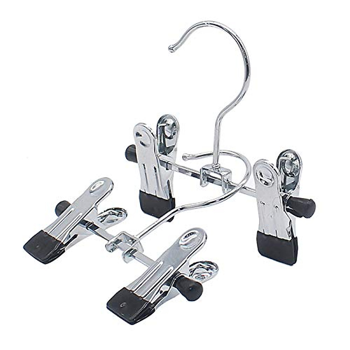 Adjustable Stainless Steel Shoe Rack Pants Folder Multi-Functional Portable Travel Laundry Washing Machine Rack Hooks Socks Clip Boot Hanger Set of 6 (6-2)