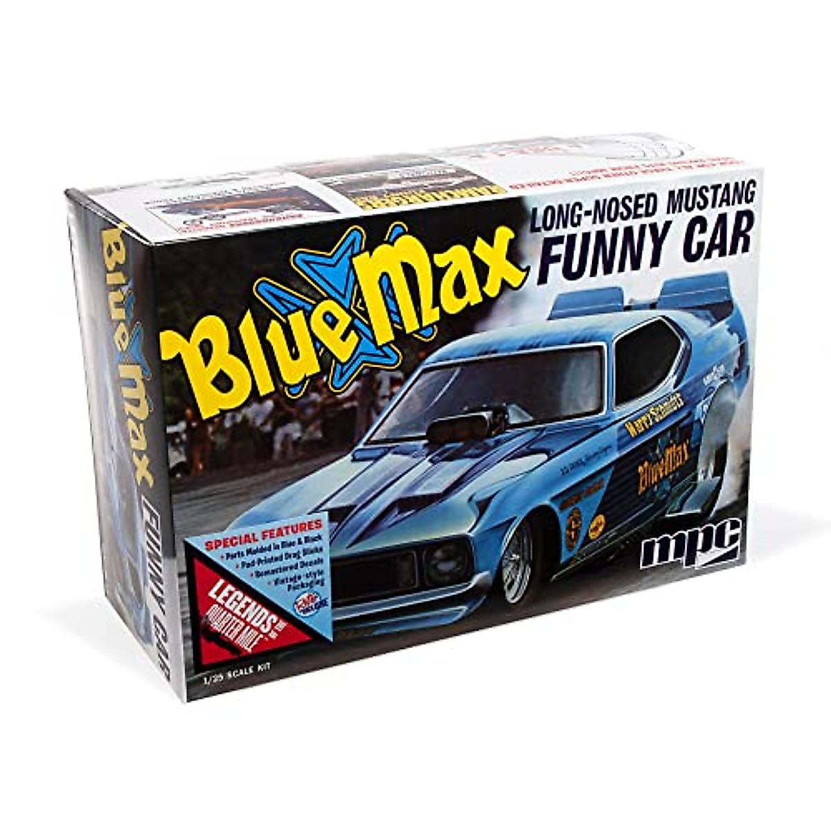 MPC Blue Max Mustang Funny Car 1:25 Scale Model Kit