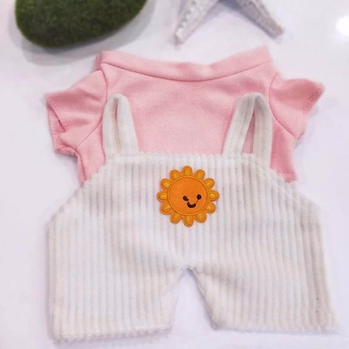 Cartoon Duck Clothes White Yellow Stuffed Duck Clothing for Plush Cotton Skirt Overalls Outfit Clothing Stuffed Animals Clothes Kawaii Plush