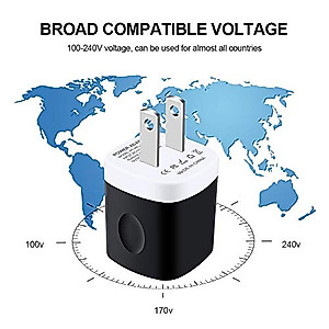 USB Charger Adapter, 1A Cube Charger Block 10PC Single Port Wall Outlet Charger USB Wall Plug Compatible iPhone 14/13/12/11 Pro Max/SE/X/8/7,Samsung Galaxy S22/S21 FE/S20/A13 5G/A52,Note 21 Ultra,Moto