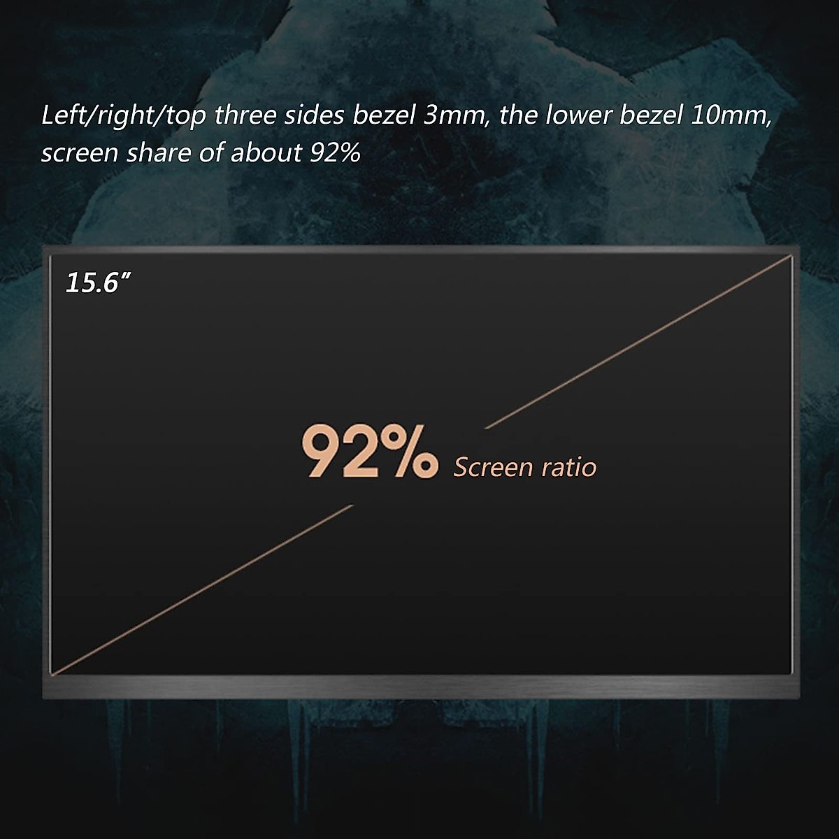 Serchou HDMI Computer External Display Screen Portable Game Monitor 15.6-inch high-Definition Display