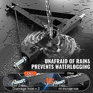 VEVOR 3 Point Hitch Receiver, 3 Point 2" Receiver Trailer Hitch Category 1 Tractor Tow Drawbar Adapter with Pins, Compatible with Kubota, Mahindra, Ford, Yanmar, John Deere, Massey Ferguson