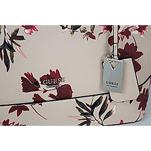 GUESS Women's Logo Embossed Floral Tote Bag Handbag