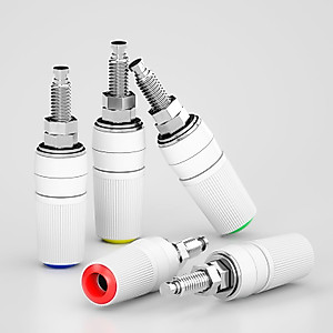 Goupchn High Current 5mm Banana Female Socket Binding Post Terminal Connector Adapter 10PCS for Amplifier Speaker