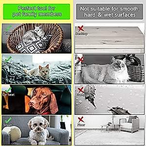 Upgrade Pet Hair Remover, Dog and Cat Fur Remover for Furniture, Couch, Car Seat, Carpet, Bedding, Starkik Reusable Lint Roller, Portable, electrostatic, Bigger, Perfect Pet Fur Removal Tool