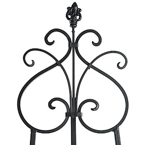 Displays2go Floor Easel, Holds 2 Frames, 65 Inch, Folding/Adjustable Design (EASSCRL65B)
