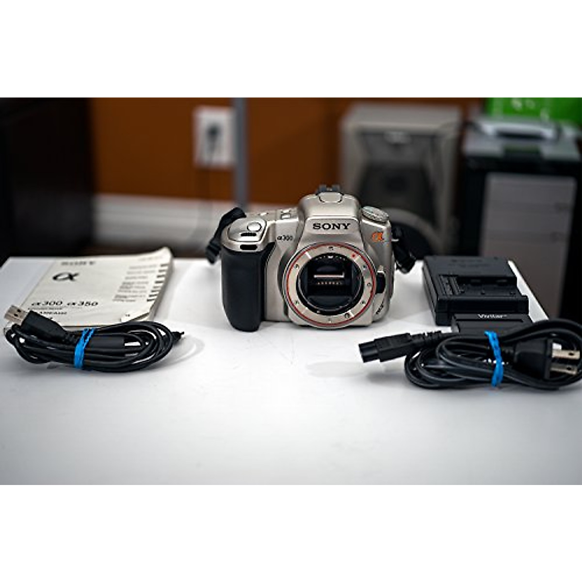 Sony Alpha DSLR-A300N 10.2MP Digital SLR Camera (Gold) Body Only (Renewed)