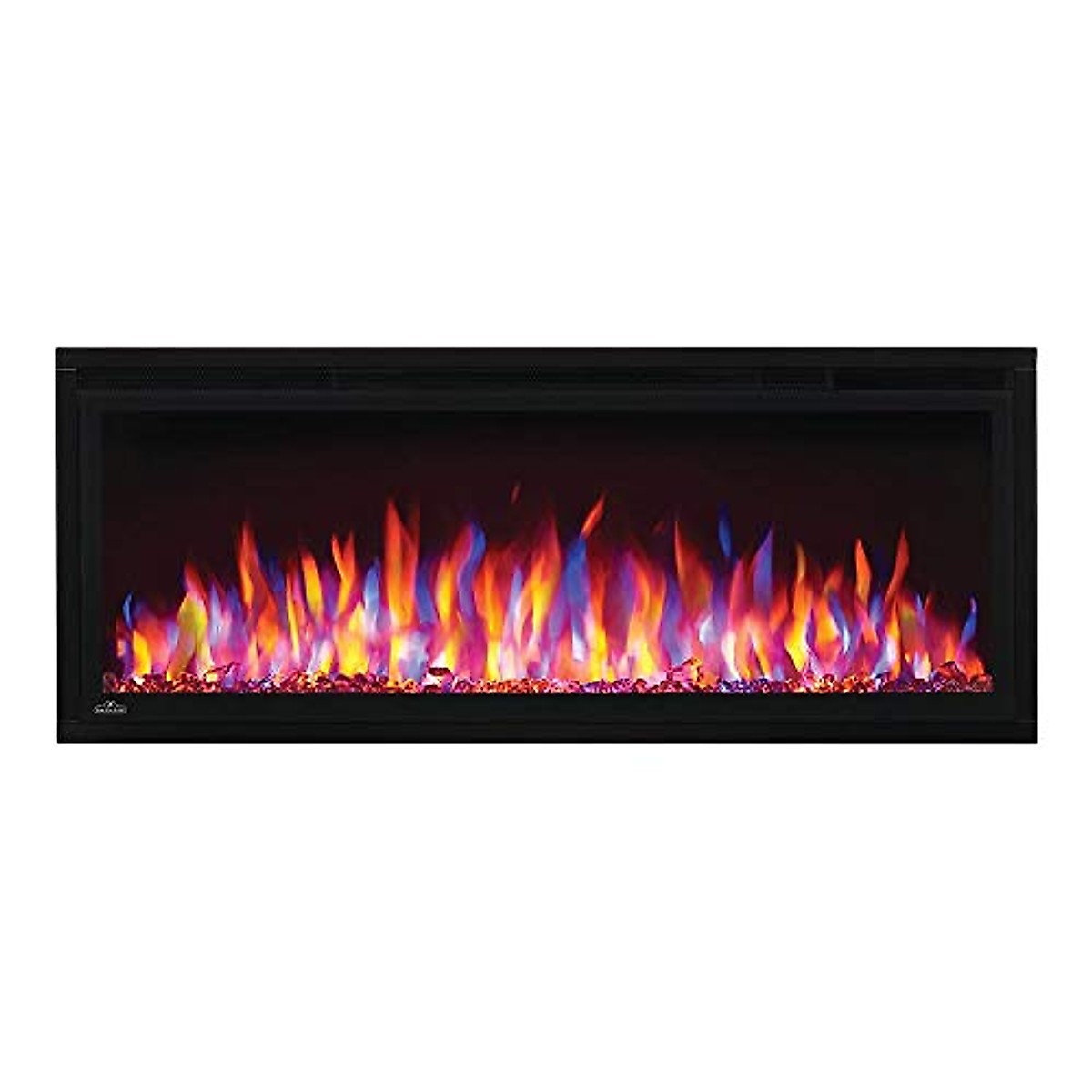 Napoleon Entice 42 - NEFL42CFH - Wall Hanging Electric Fireplace, 42-in, Black, Glass Front, Glass Crystal Ember Bed, 3 Flame Colors, Remote Included
