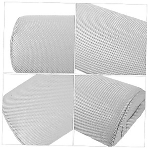 Anneome Ergonomic Leg Pillow Under Knee Pillow for Sleeping on Back Knee Pillow for Leg Support Half Round Leg Pillow Grey Mesh Pillow Cover