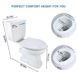 Macerating Toilet, Upflush Toilet For Basement Toilet System, 700w Maerator Pump with 4 Water Inltes, with Toilet Bowl, Water Tank, Toilet Seat, Extension Pipe