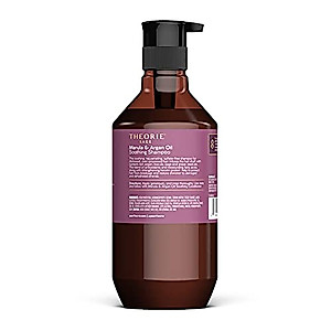 Theorie Marula and Argan Oil Soothing Shampoo - Rejuvenate & Moisturize - Suited for Over & Distressed Hair - Sulfate Free - Protects Color and Keratin Treated Hair, Pump Bottle - 400mL