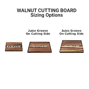 Personalized Walnut Cutting Board - Custom Wooden Walnut Cutting Boards for Couples Wedding, Anniversary, Housewarming Gift - Family Name Date Engraved and USA Made - Customizable Kitchen Decor Gifts