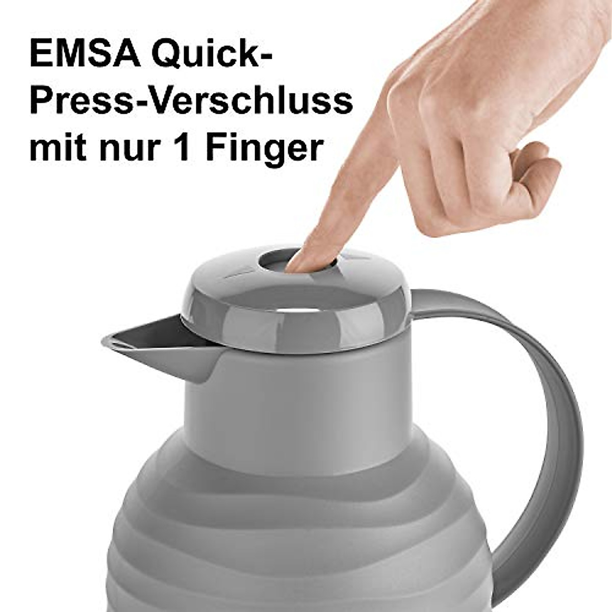 Emsa Samba Wave Vacuum Flask 1 Litre Plastic