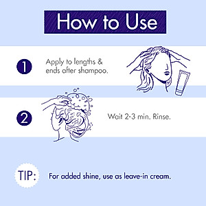 Klorane Plant-Based Purple Conditioner with Centaury, Brightens Blonde, Platinum, Silver, Gray or White Hair, Neutralizes Unwanted Yellow and Copper Tones, Paraben, Silicone and Sulfate Free, 6.7 fl.oz.