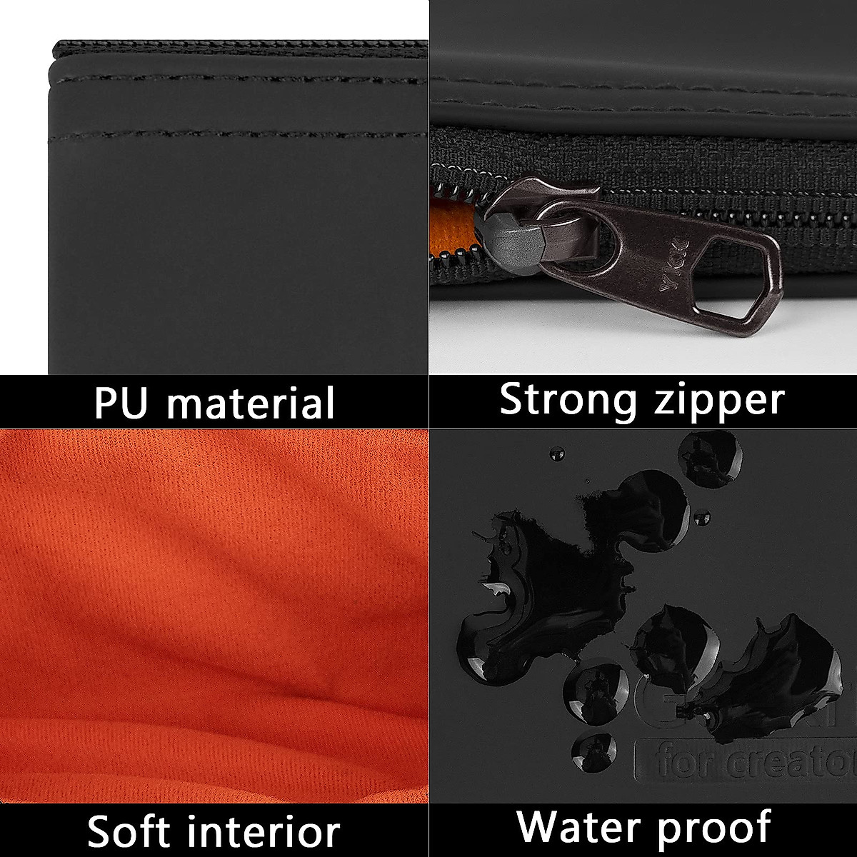 Geekria for Creators Microphone Zippered Pouch 3 Pack Compatible with Audio-Technica AT2005USB, ATR2100x-USB, AT2010, Shure SM57, SM58, SM48, BETA 57A, AKG D5 Travel Protective Bag (Size S)