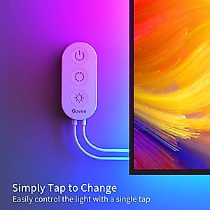 Govee TV LED Backlight, 10ft LED Lights for TV Works Home APP and Remote, Music Sync, DIY and Multiple Dynamic Scene Modes, RGB Color Changing TV Backlights for 46-60 inch TV, USB Powered