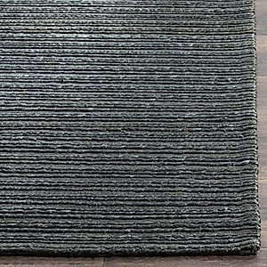 SAFAVIEH Cape Cod Collection Accent Rug - 4' x 6', Dark Green, Handmade Braided Hemp, Ideal for High Traffic Areas in Entryway, Living Room, Bedroom (CAP504A)